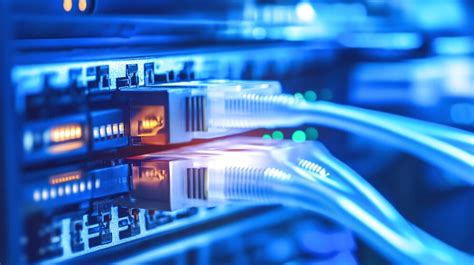Network Switch Computer Server Cable Premium Ai Generated Image