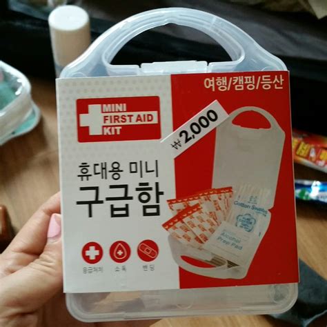 백패킹 구급약 휴대용 미니 구급함 다이소 2000원 네이버 블로그