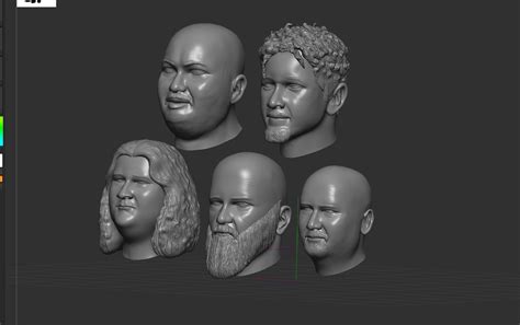 ♂️ Male Head・ Stl File For 3d Printing And Cnc Machining Laser