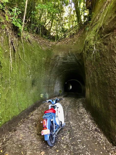 テッサー天野さんの投稿したバイクライフ 「房総半島」素掘りトンネルまでカブ散歩② ｜バイクのカスタム ツーリング情報ならモトクル