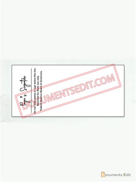 TD Bank Check Template Documents Edit