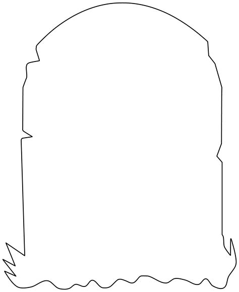 Shape Of Headstone Free Printable Papercraft Templates