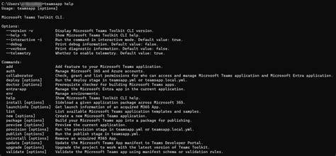 Teams 工具包 Cli 简介 Teams Microsoft Learn