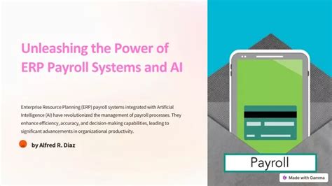 Ppt Unleashing The Power Of Erp Payroll Systems And Ai Powerpoint