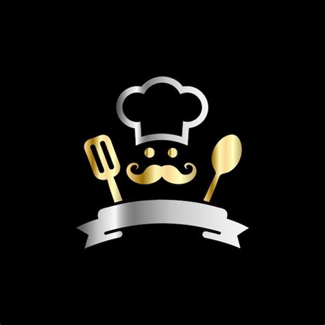 Premium Vector Restaurant Logo Template Chef Hat Spoon Fork And Knife