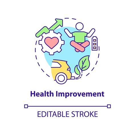Health Improvement Concept Icon Carbon Offsetting Benefit Abstract Idea Thin Line Illustration