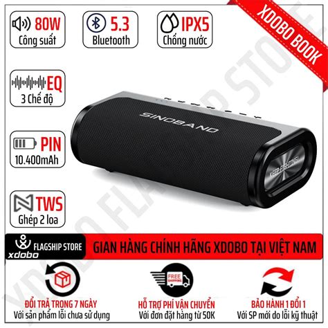 Loa Bluetooth Xdobo Book W Siêu Trầm Bản nâng cấp của Xdobo X Plus X III X II X Wake