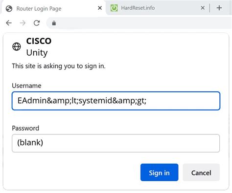 Cisco Unity Default Password How To