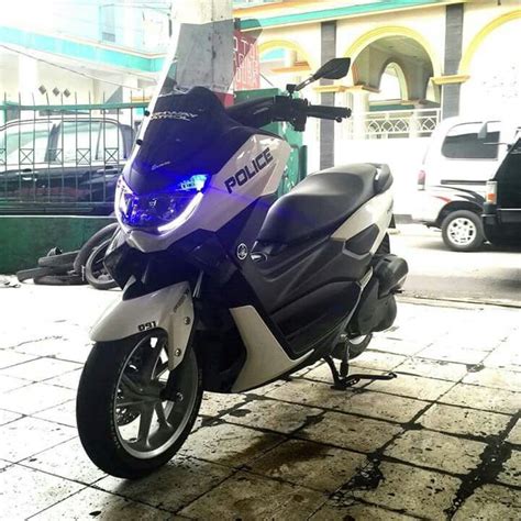 Nmax Modif Police Berwibawa Dan Sangat Keren Abis Modifikasi Motor Kawasaki Honda Yamaha