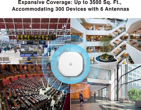 WiFi 6 Access Point AX6600 WAP Mesh Tri Band MU MIMO 8 Spatial Streams 3500 Square Feet Coverage