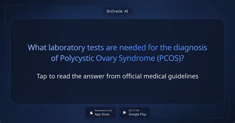 What Laboratory Tests Are Needed For The Diagnosis Of Polycystic Ovary