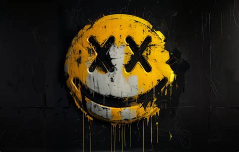Wallpaper Smiley Minimalism Ai Art For Mobile And Desktop Section