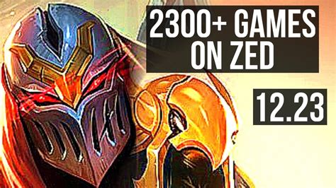 ZED Vs AZIR MID 2300 Games 8 Solo Kills 15 3 12 1 4M Mastery