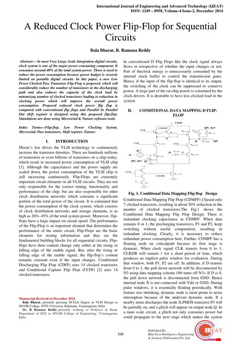 pdf a reduced clock power flip flop for sequential circuits
