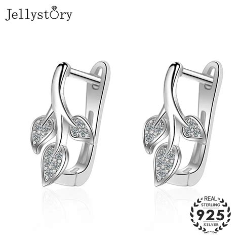 Jellystory модные серебряные 925 висячие серьги ювелирные изделия с