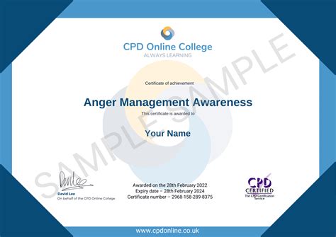 Anger Management Awareness Course Cpd Online Training
