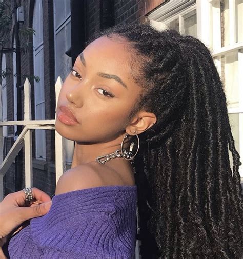 Pin By Bariatou On Braids Hair Styles Faux Locs Hairstyles Locs