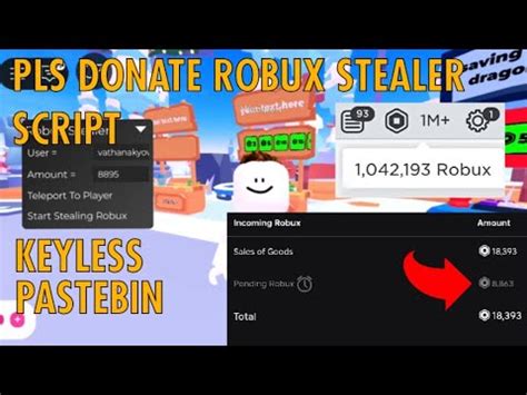 Pls Donate Script Robux Stealer PASTEBIN YouTube