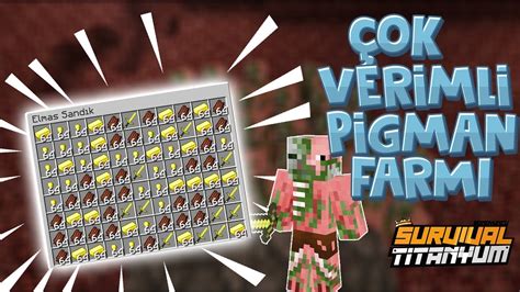 TİTANYUMDA ÇOK VERİMLİ PİGMAN ALTIN XP FARM sonoyuncu titanyum YouTube