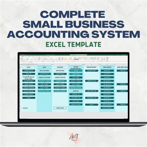 Excel Spreadsheet Accounting Etsy