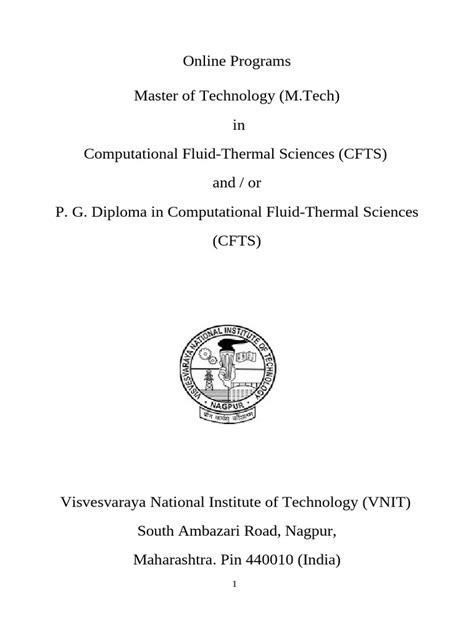 details online m tech in computational fluid thermal sciences pdf