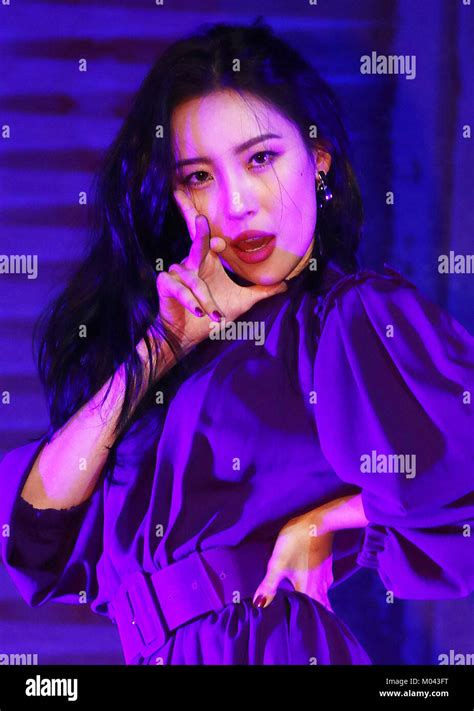19th Jan 2018 S Korean Singer Sunmi South Korean Singer Sunmi Performs During A Showcase For