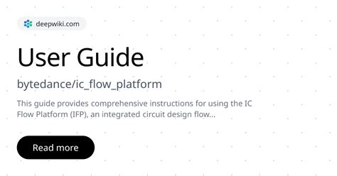 User Guide Bytedanceicflowplatform Deepwiki