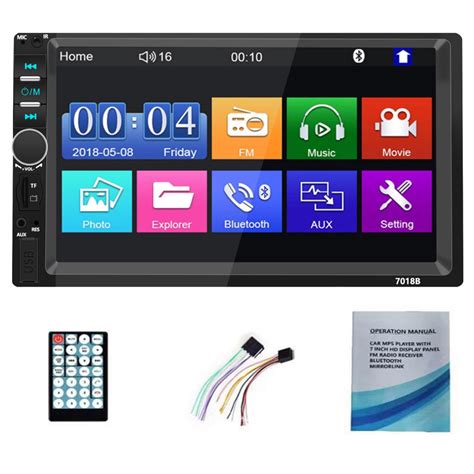 Central Multimídia Mp5 Automotiva 7 Polegadas Usbauxtf Com Mirrorlink Touch Screen Shopee Brasil