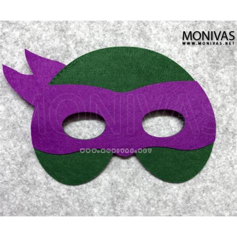 Purple Ninja Turtle Donatello Mask Superhero Event Cosplay Party
