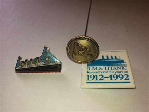 Collection Titanic Pins Titanic Button Hat Pin Enamel Ship 80th