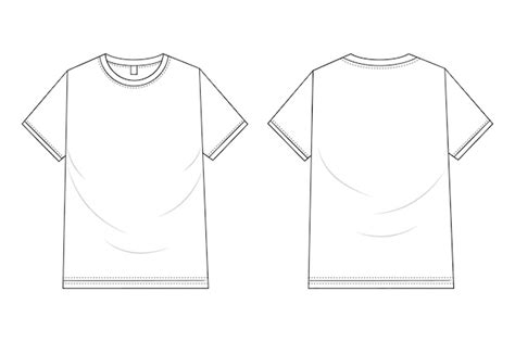Ilustra o de contorno de camiseta desenhada Vetor Grátis