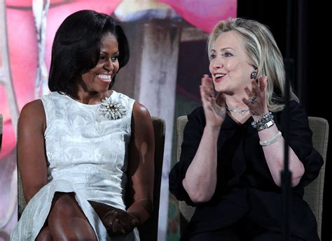 Michelle Obama And Hillary Clinton Campaign Together Popsugar News