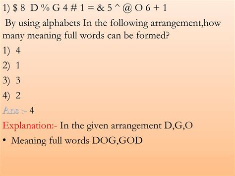 PPT Logical Reasoning Alpha Numeric Reasoning PowerPoint Presentation ID