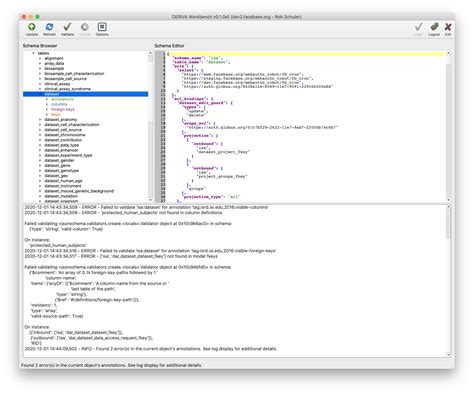 Updating Deriva Catalog Annotations Via The Deriva Workbench Deriva