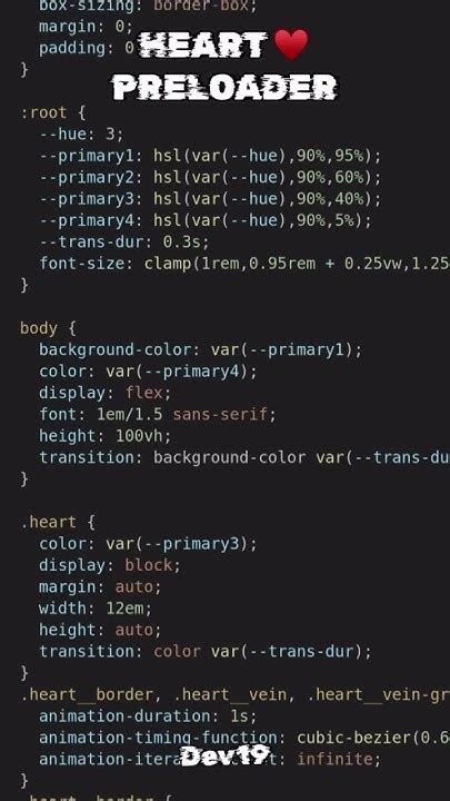 Heart Preloader ️ Animation Using Only Html Css Coding Viral Trending Design 910 Css