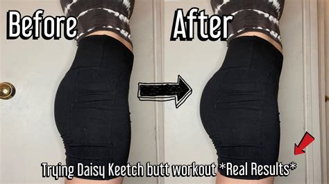 I Did Daisy Keechs Butt Workout Before After Results BOOTY IN 1