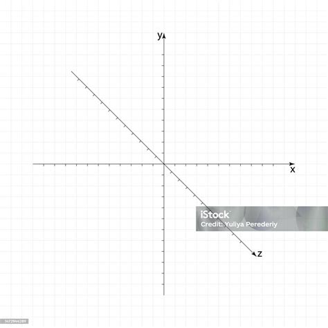 cartesian 3d coordinate system xyz stock illustration download image