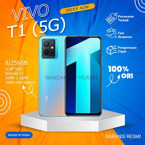 Vivo T1 5G 8 256 Dimensity 810 5G 8GB 4GB Extended RAM 5000mAh