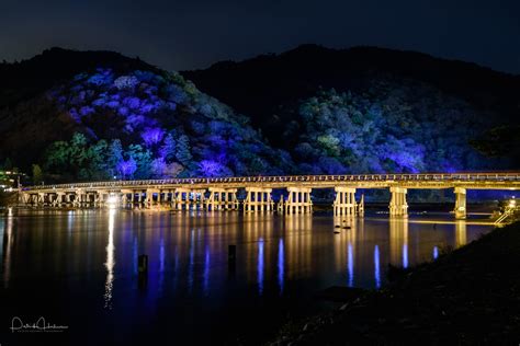 Togetsukyo Bridge Illuminated Arashiyama My Kyoto Photo
