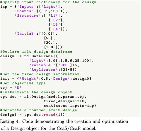 Nloed A Python Package For Nonlinear Optimal Experimental Design In Systems Biology Acs