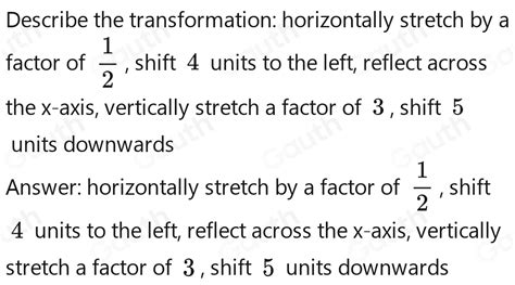 Solved When F X Log X Is Transformed To G X Log X