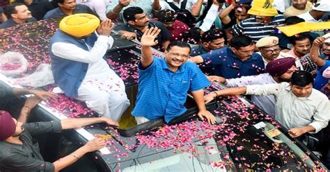 Arvind Kejriwal Leads Mega Aap Roadshow Day After Release From Jail