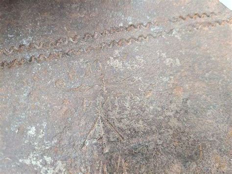 Large Goose Wing Broad Ax W Russian Makers Mark Kramer Auction LLC