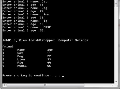 Solved Creates An Array Of 5 That Will Accept The Names Of