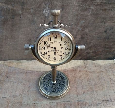 Engraved Desk Clock Personalized Table Clock T Office Etsy