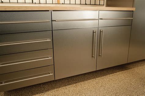 Stainless Steel Garage Cabinets Garage Orange County By Tailored
