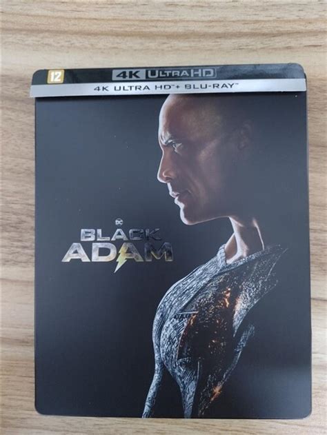 [중고] [4k 블루레이] 블랙 아담 스틸북 한정판 2disc 4k Uhd 2d 알라딘