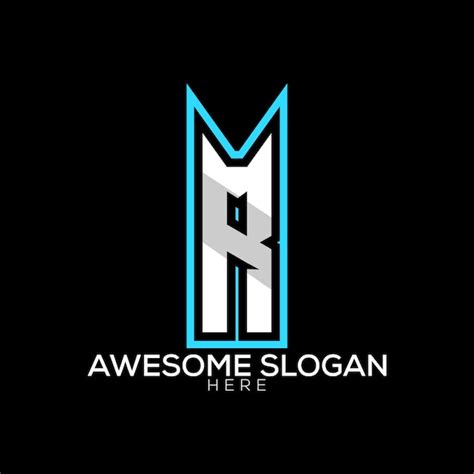 Premium Vector R Initial Logo Design Esport