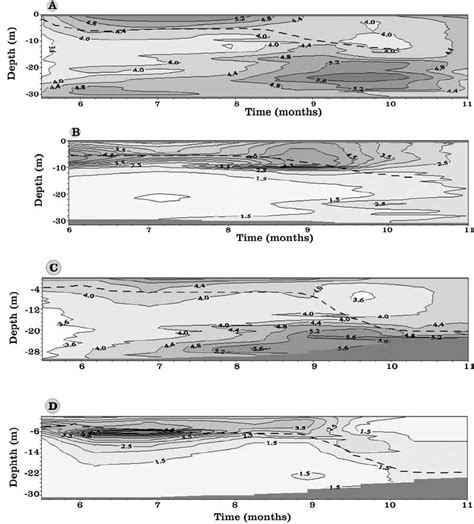 Contours Of Temporal Evolution Junenovember Of A Particle Number Download Scientific