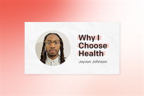 Jayvon Johnson On Why I Choose Health Phm Perspectives